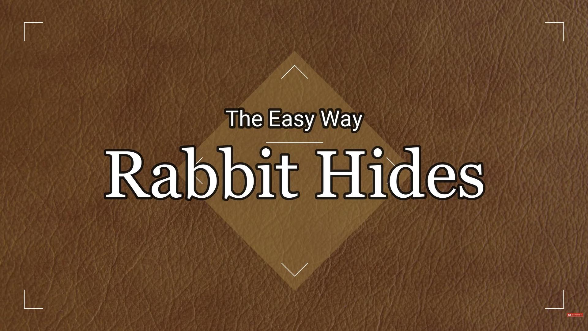 How to Tan Rabbit Hides the Simple Way (Beginner-Friendly Guide) - The ...